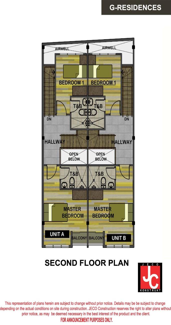 The G-Residences - 2nd Floor Plan,4-Storey Residential Building,For ...